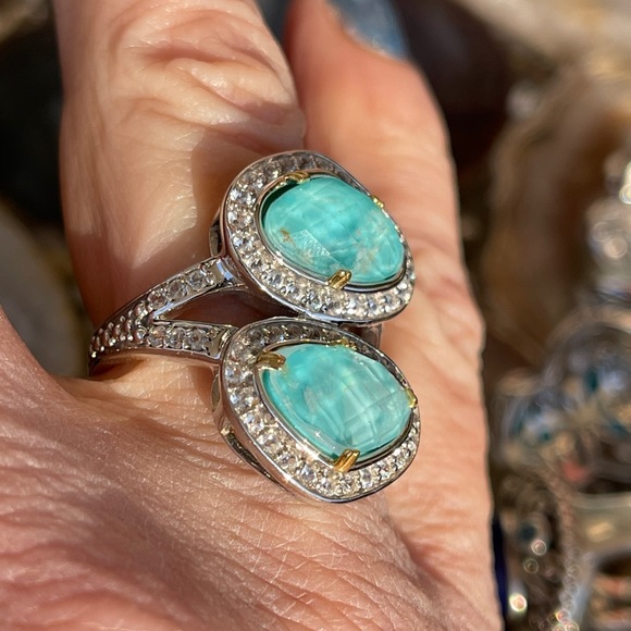 joya by Judy Crowell | Jewelry | Joya Moonstone Turquoise Doublet ...